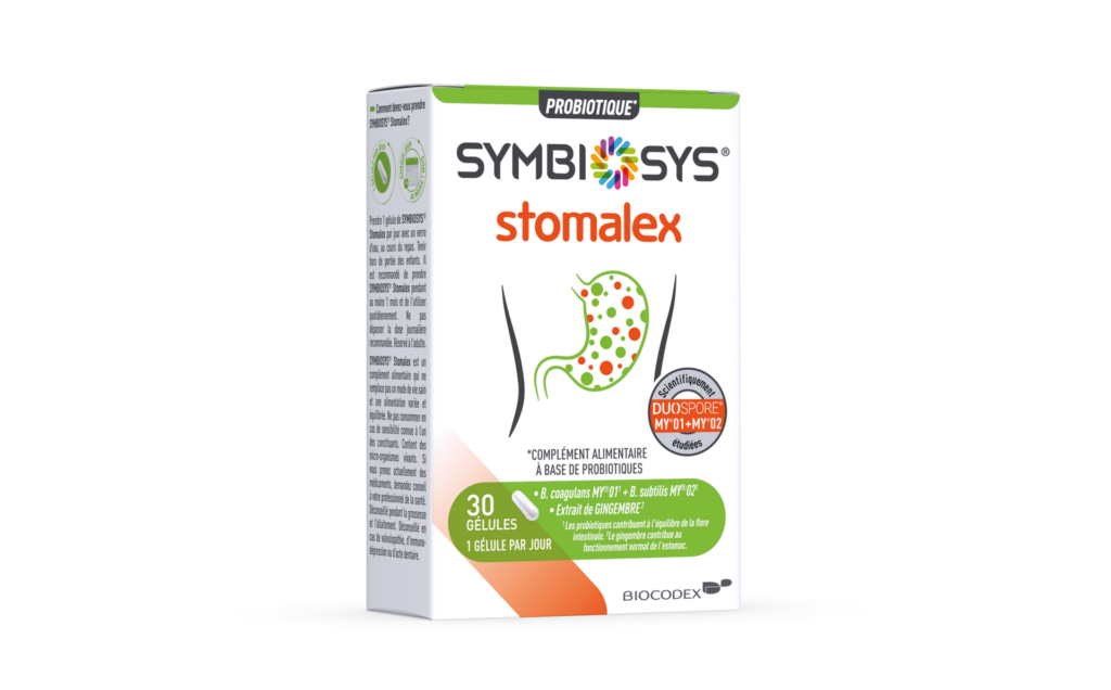 Nos probiotiques - SYMBIOSYS STOMALEX - Biocodex France